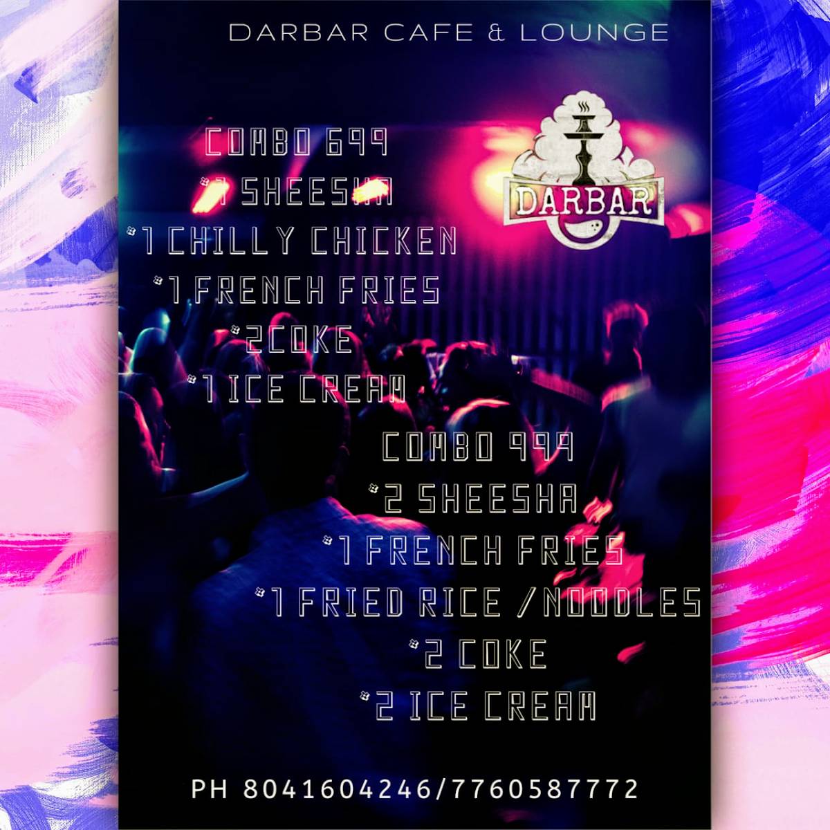 Menu at DARBAR CAFE, Bengaluru