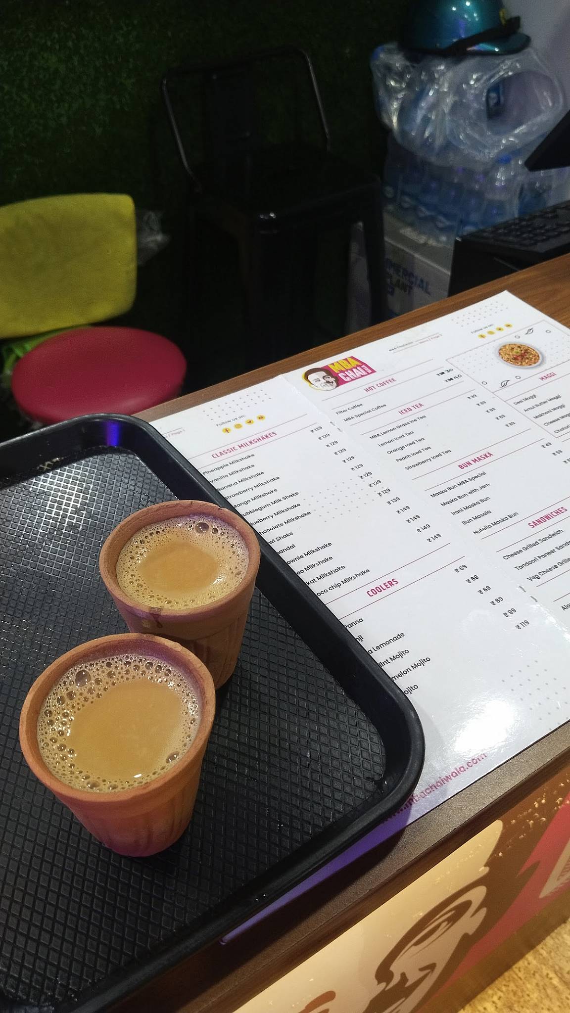Menu at MBA Chaiwala Bangalore, Bengaluru