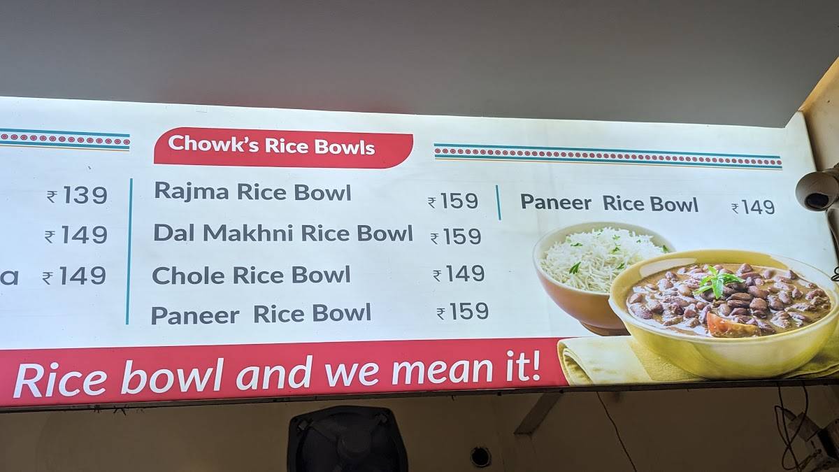 Menu at Masala Chowk: Best Parathas- Awsom Foods Brand, Bengaluru