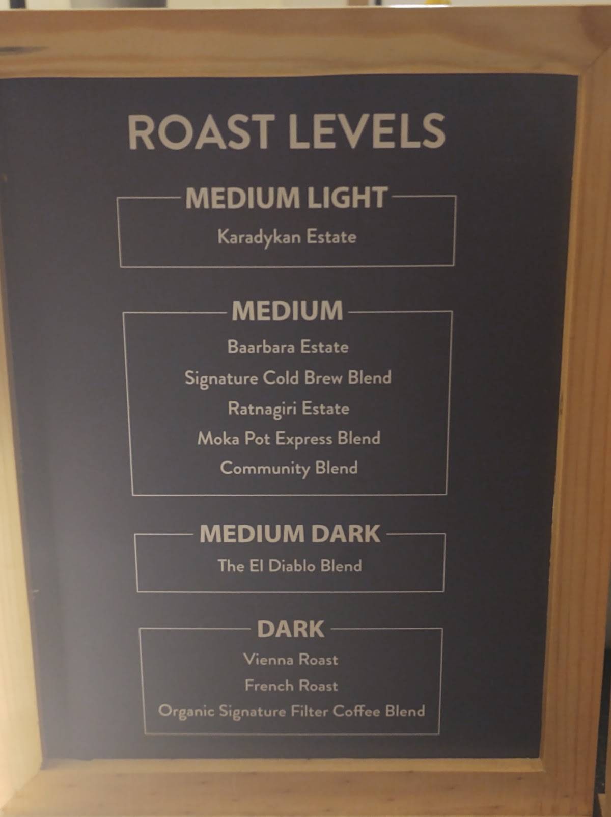 Menu at Third Wave Coffee, Bengaluru, 220