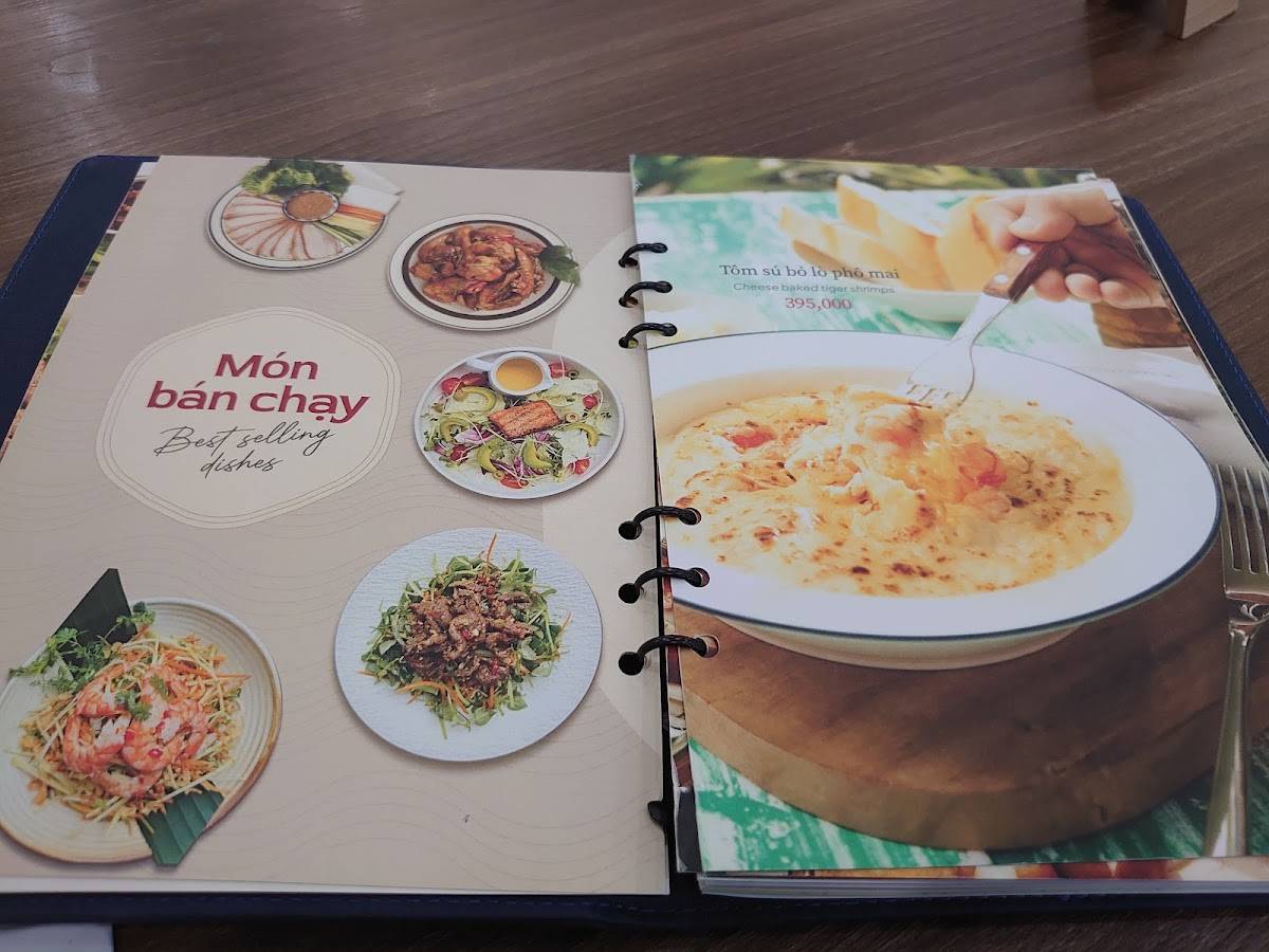 Menu at Bếp Hoa Cuisine - Trung Hoà restaurant, Hanoi