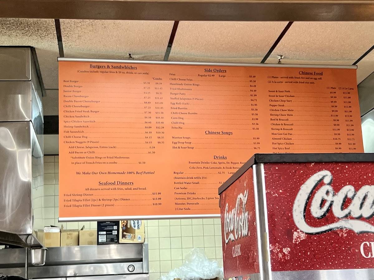 Carta del restaurante Best Burger, Stafford, S Main St