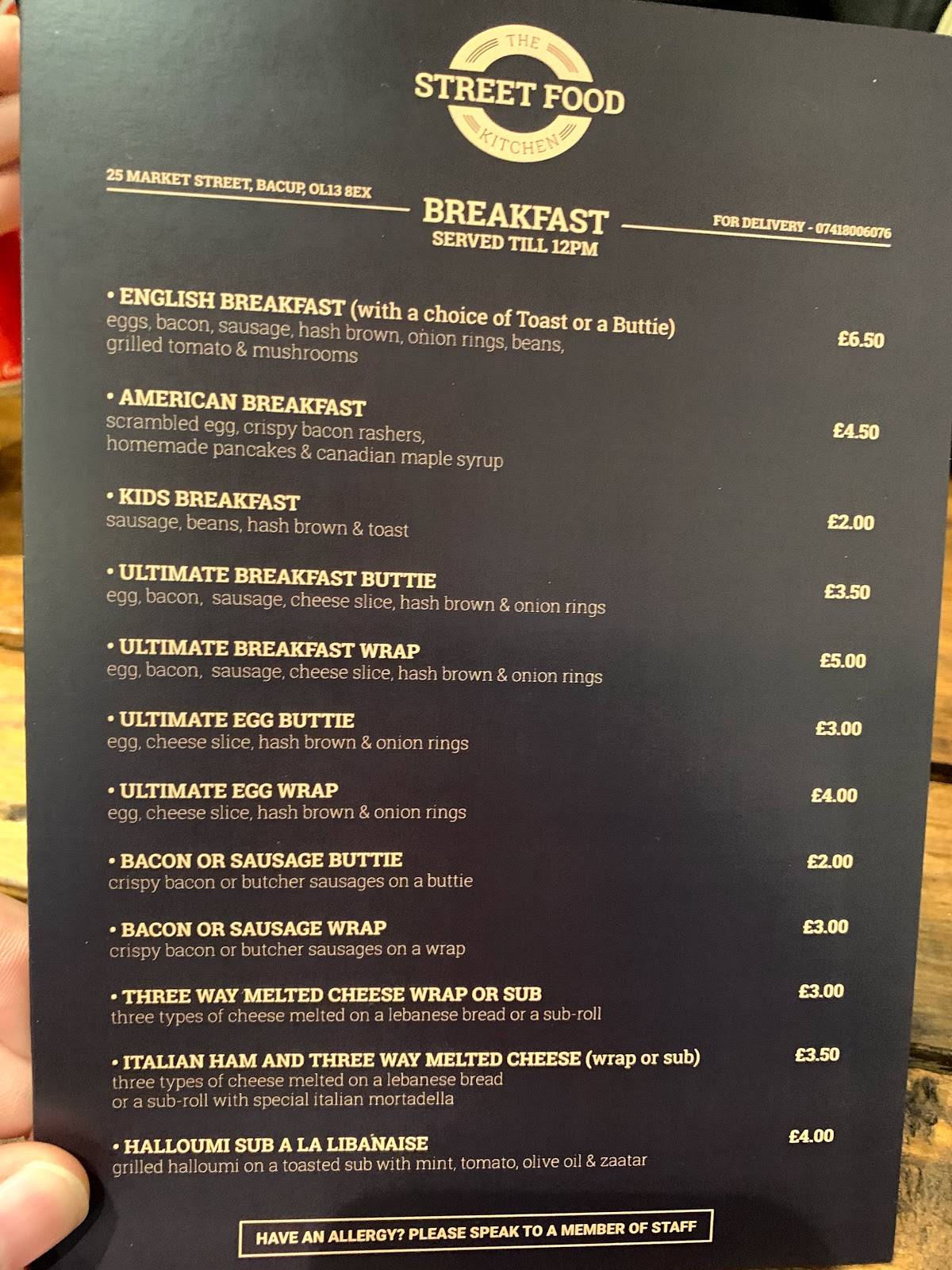 Menu at Beyroot lebanese cuisine restaurant, Bacup