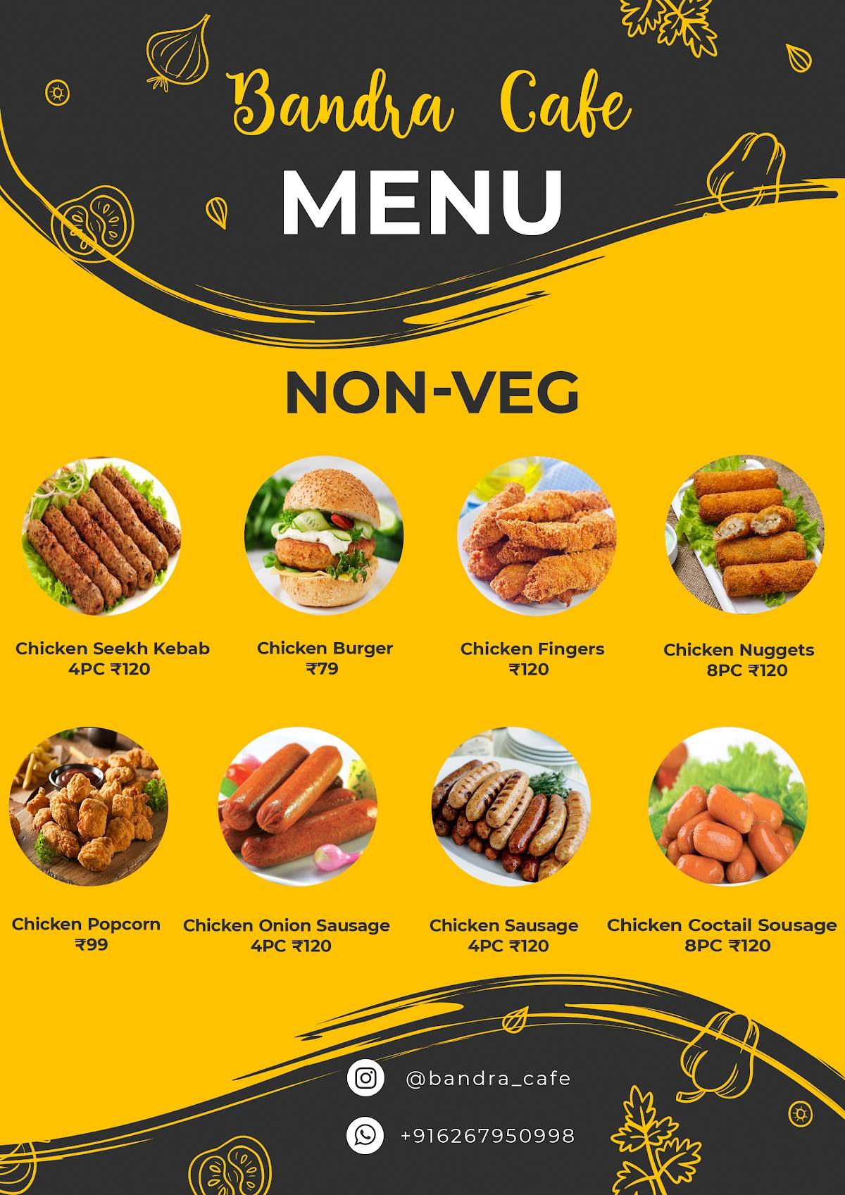 Menu at BANDRA CAFE, Bhopal