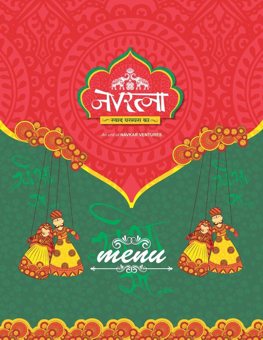 Menu at Navratna : Best Rajasthani Thali Paratha Bhopal Daal Baafla ...