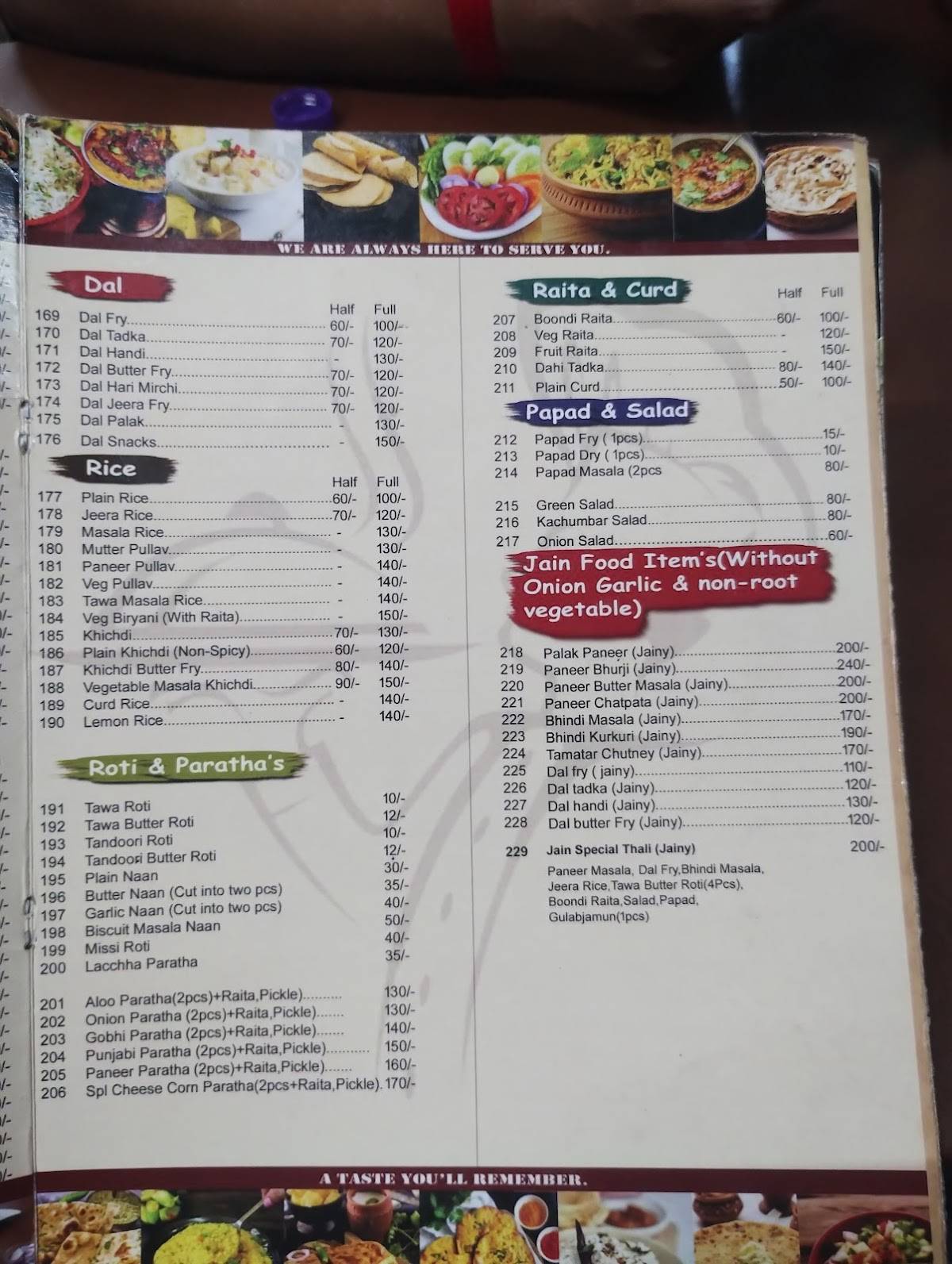 Menu at Swastik Pure Veg Restaurant, Bhopal, 24