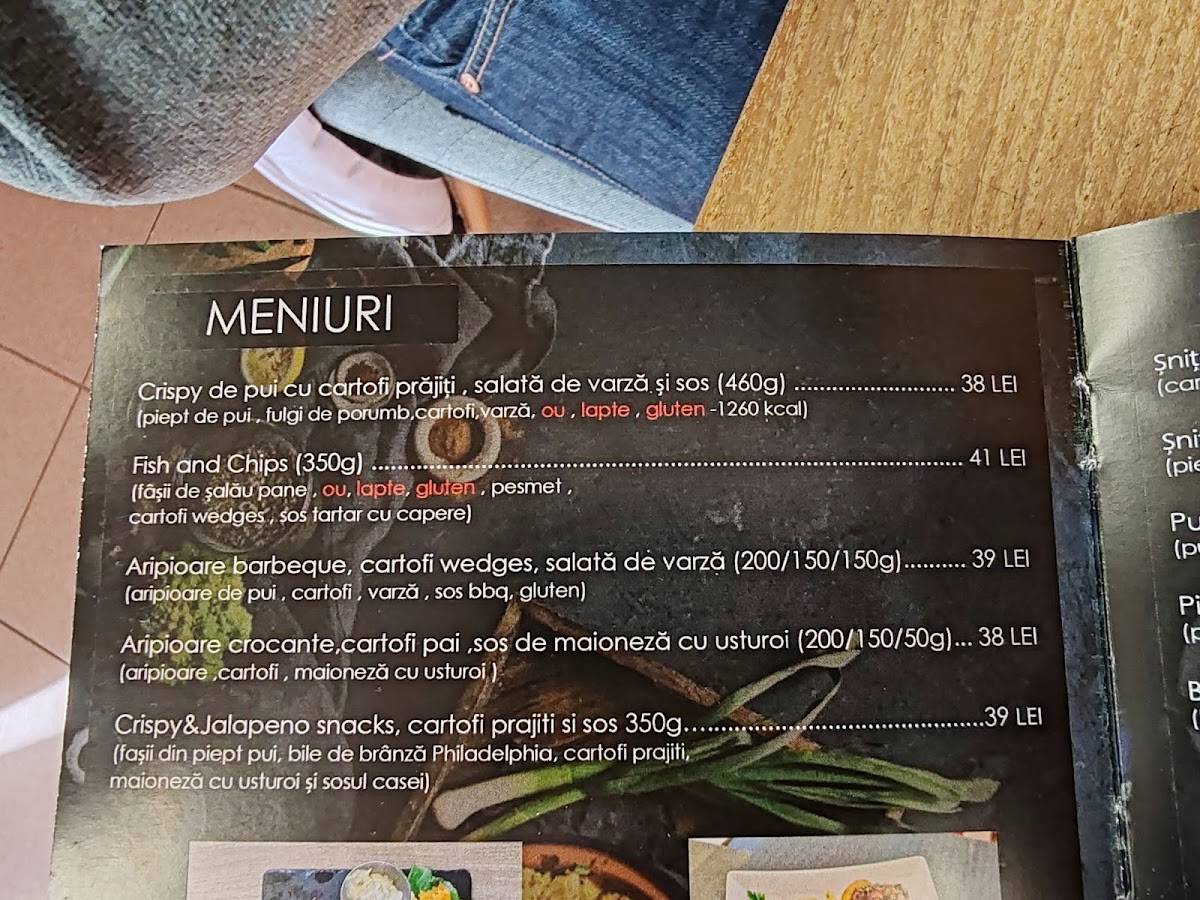 Menu at Bistro Copou, Iași