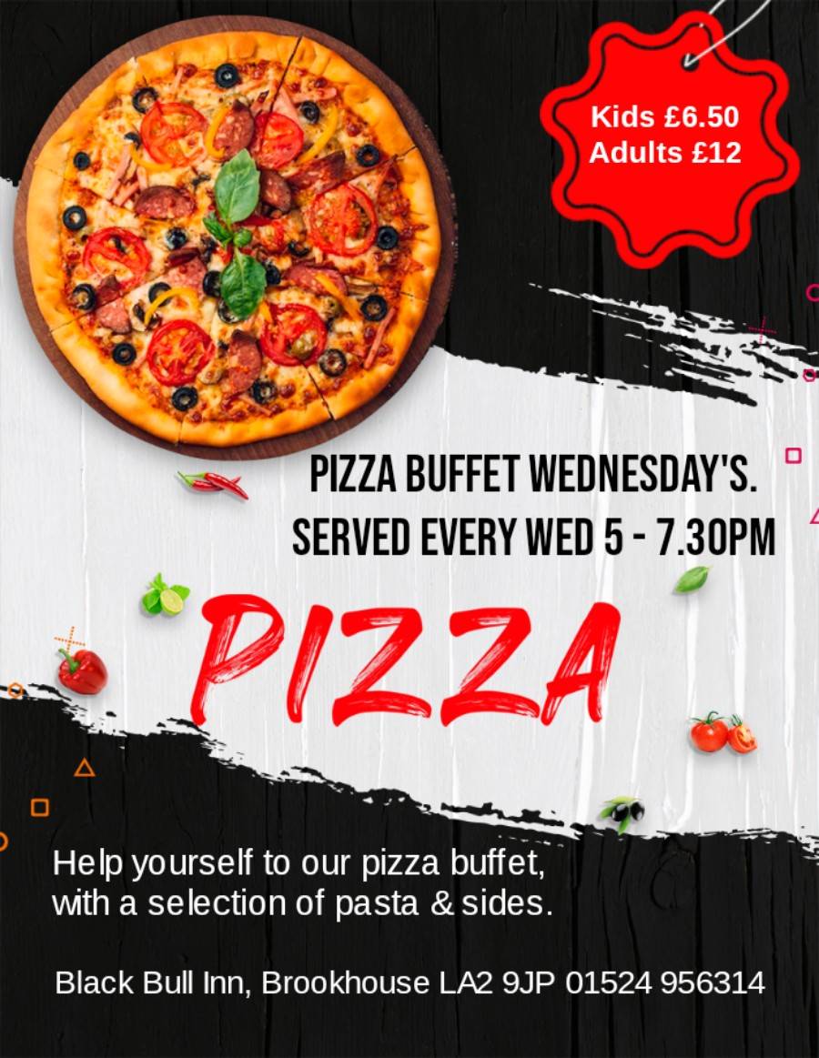 Menu at Black Bull Inn at Brookhouse pub & bar, Caton