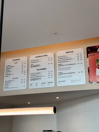 Menu at Blank Street Coffee, London, 7 Ludgate Circus