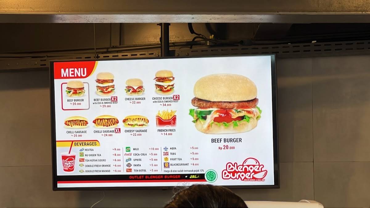 Carta del restaurante Blenger Burger, Tangerang del Sur, Ruko ...