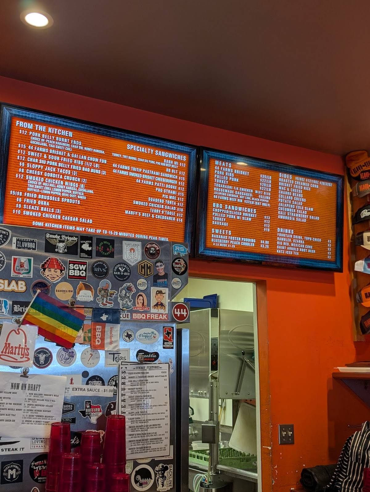 Menu at Blood Bros. BBQ, Bellaire, Bellaire Blvd