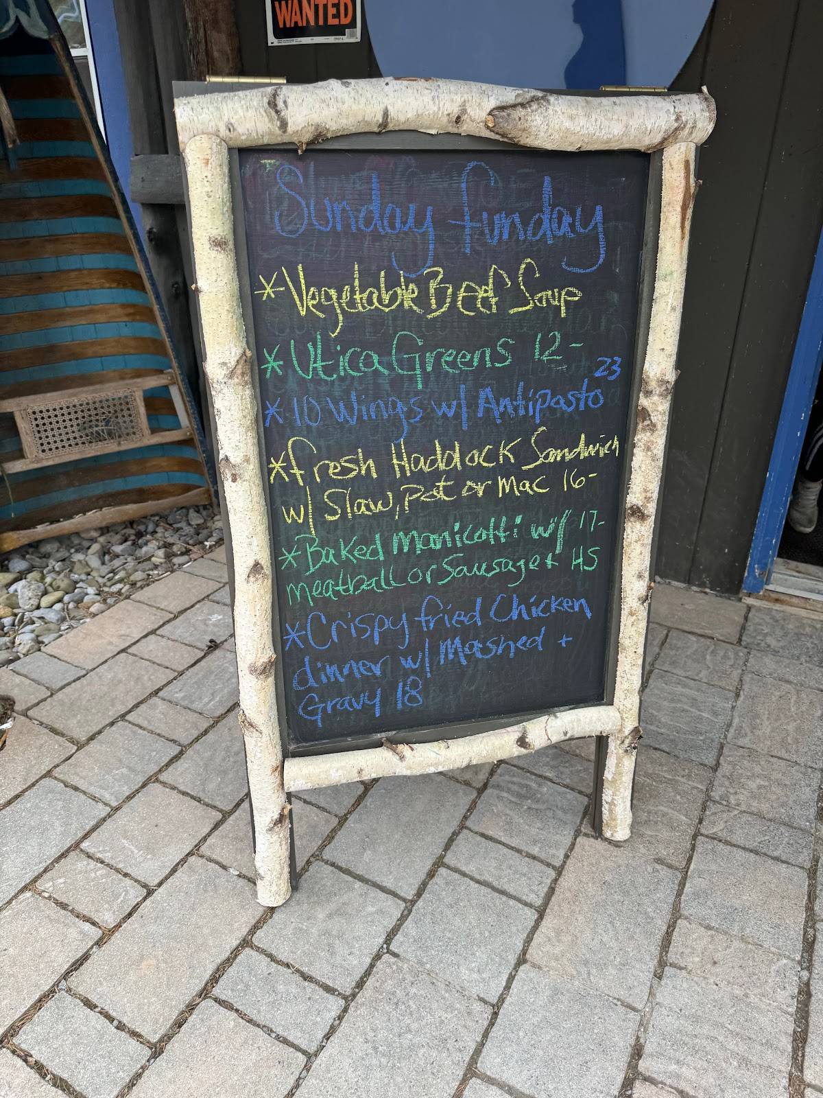Menu at Blue Canoe Grill restaurant, Erieville, N Lake Rd