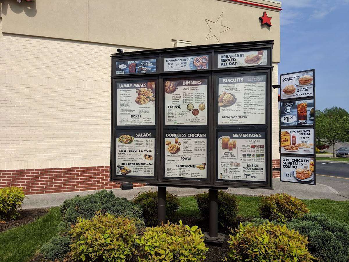 Menu at Bojangles restaurant, Rocky Mount, 30 Market Pl Dr