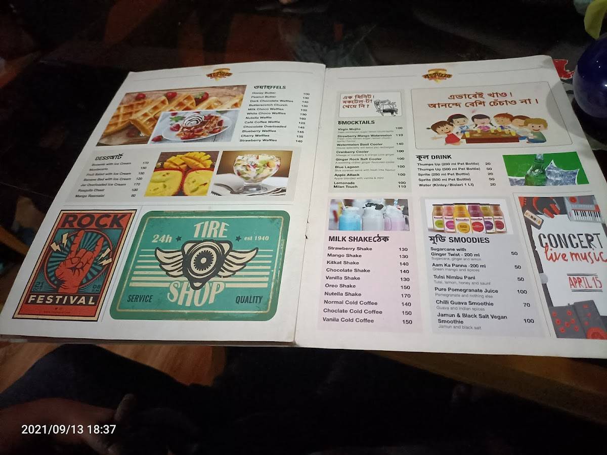 Menu at Bong Pizza-Yummy Foods, Ghatal