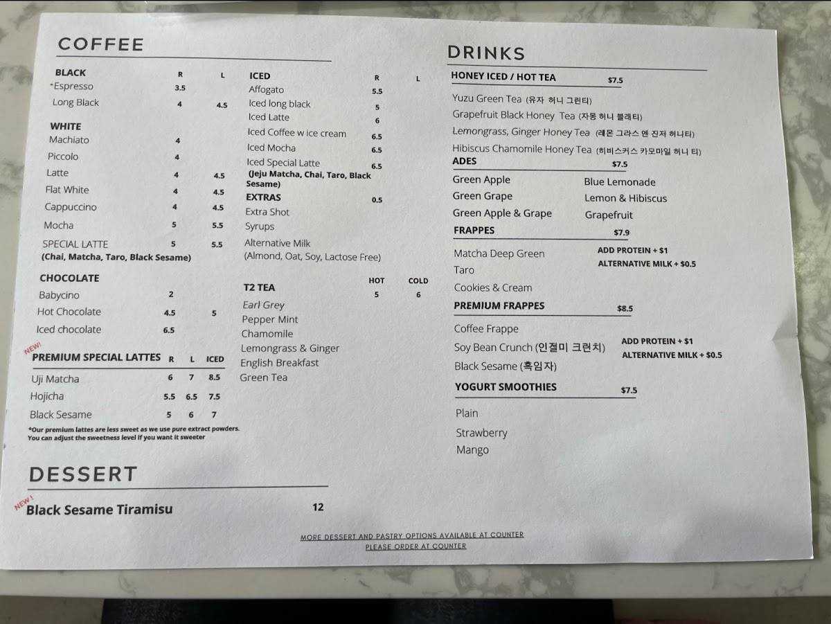 Menu at Boom Cafe & Dining Eastwood, Eastwood