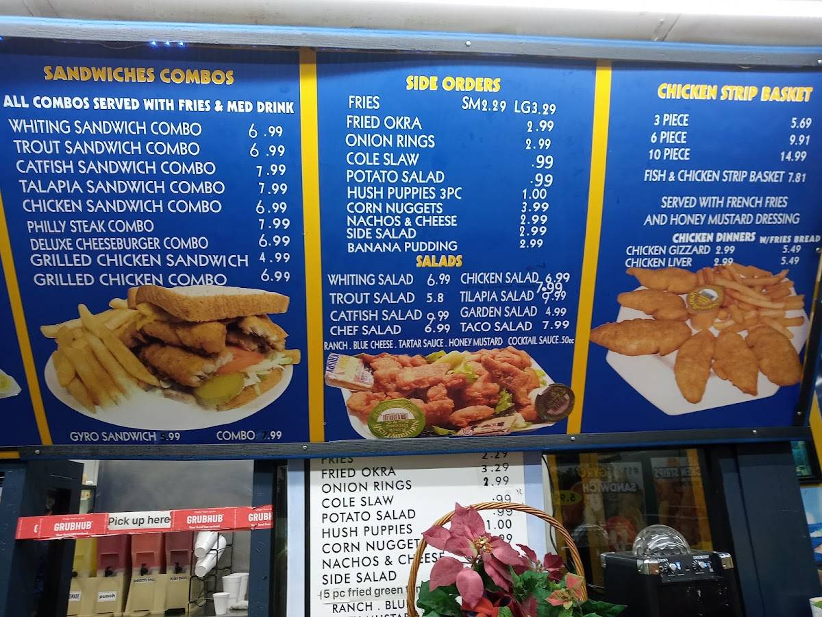 Menu at Boston Fish Supreme restaurant, Birmingham, Bessemer Rd