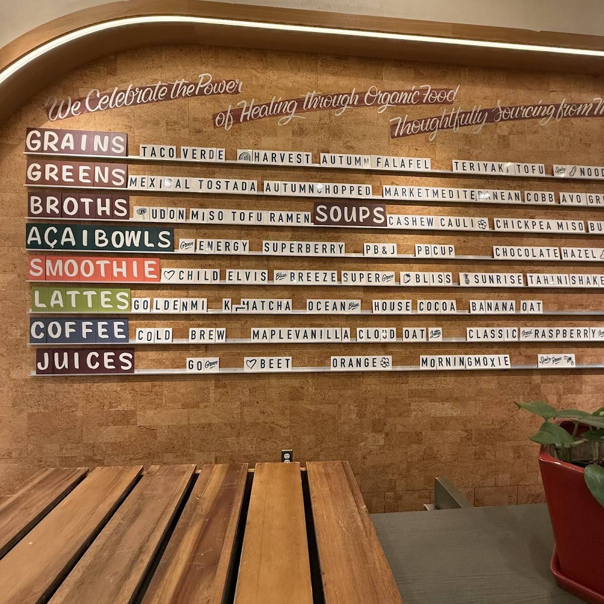 Menu at Life Alive Organic Cafe Back Bay, Boston, 431 Boylston St