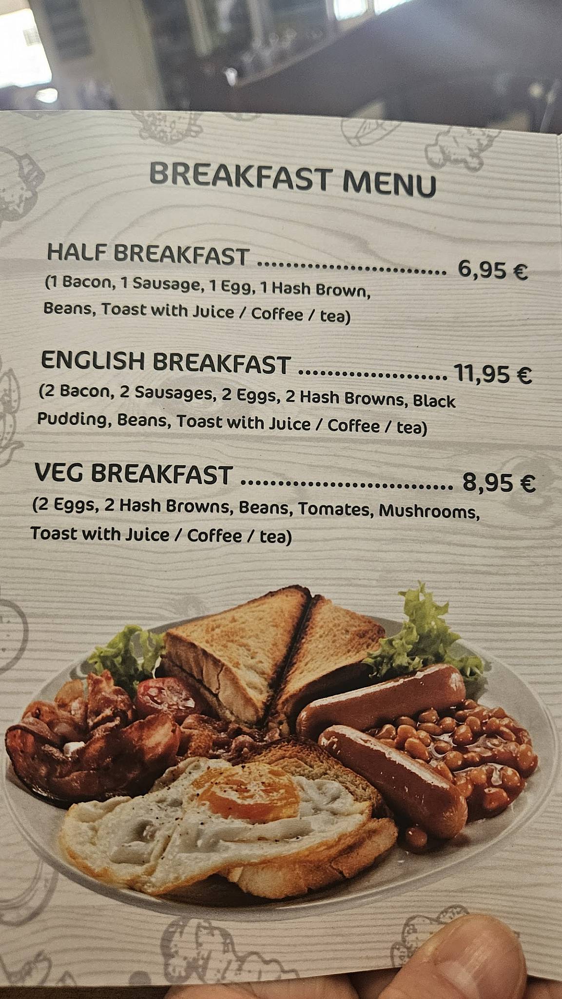 Menu at Bridge Restaurant, Cala D'or