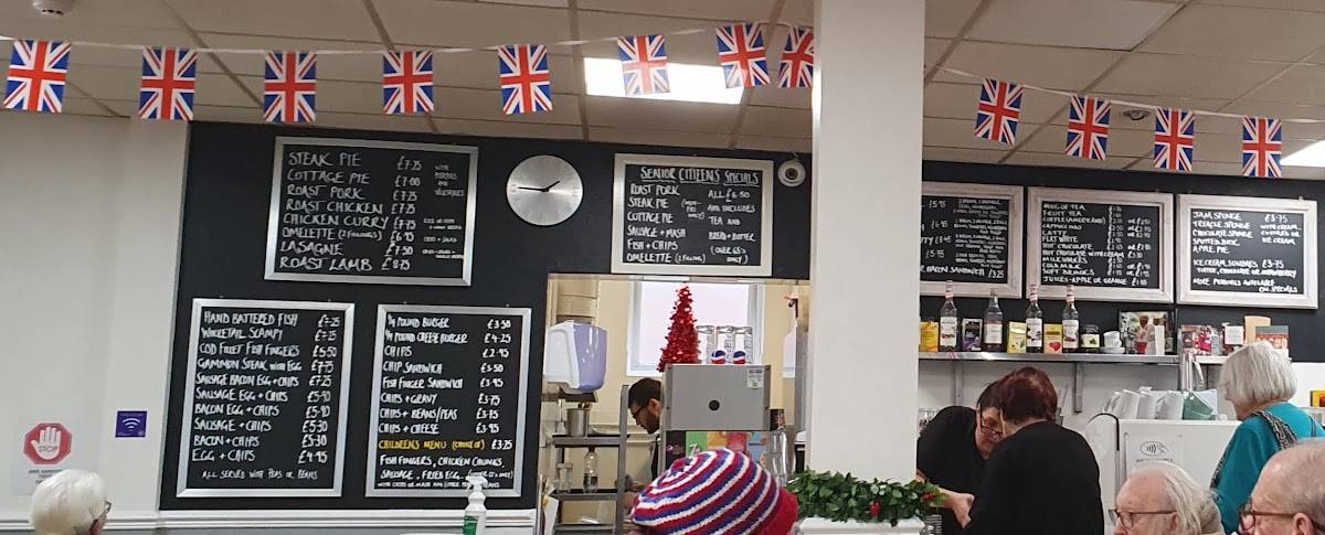 Menu at Britannia Cafe, Derby