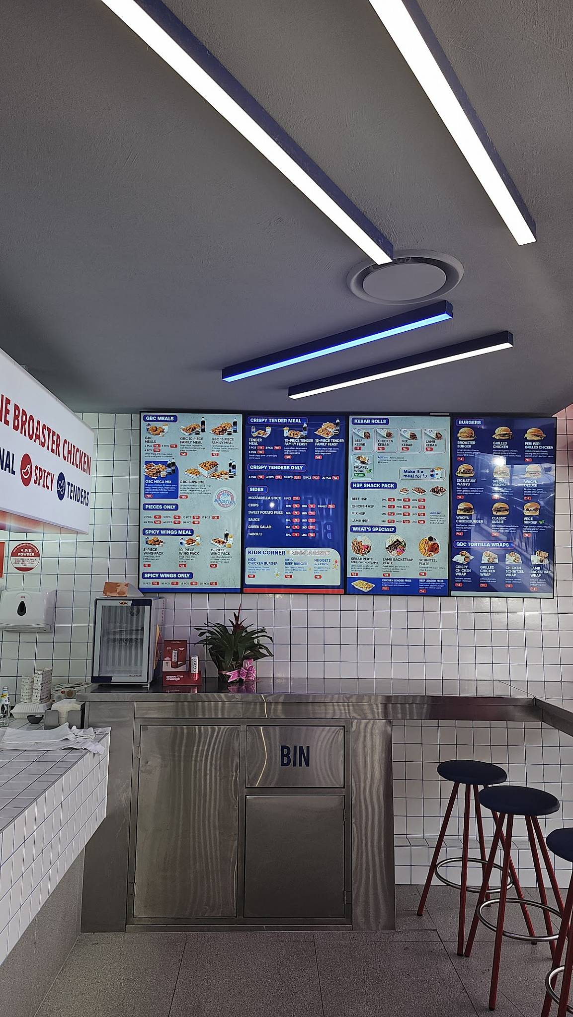 Menu at Broaster Chicken Belmore restaurant, Belmore