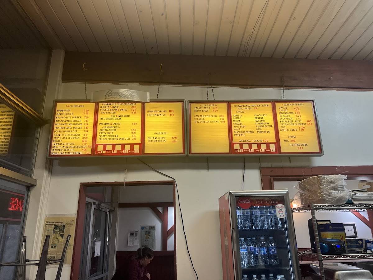 Menu at Broiler Bay Hamburgers restaurant, Bellevue