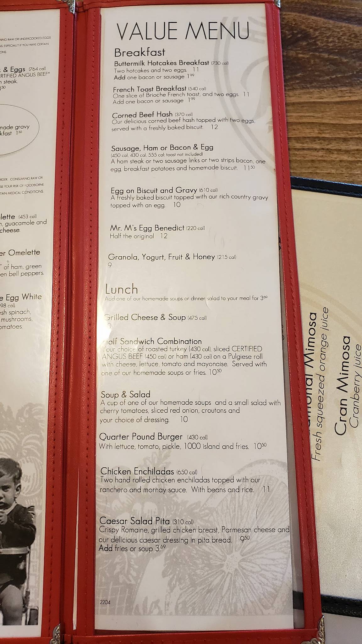 Menu at Brookfields Restaurant Roseville, Roseville, Taylor Rd