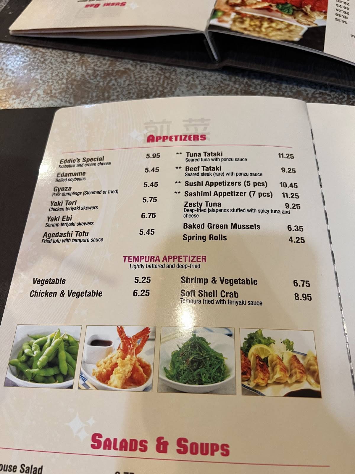 Menu at Fancy Q Sushi Bar and Grill, Brunswick
