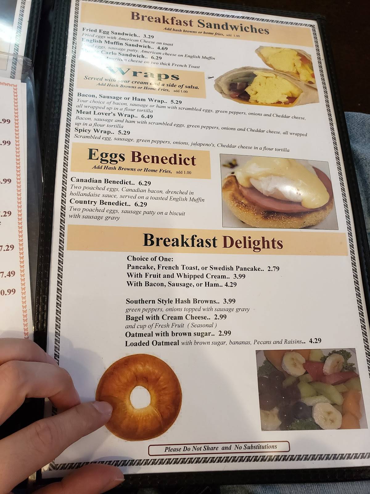 Menu at Butterfly Family Restaurant, Rochelle
