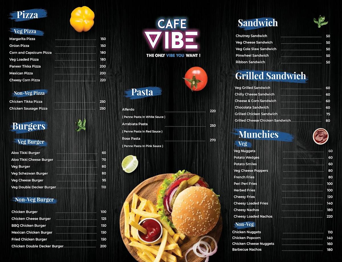 Menu at CAFE VIBE, Pune