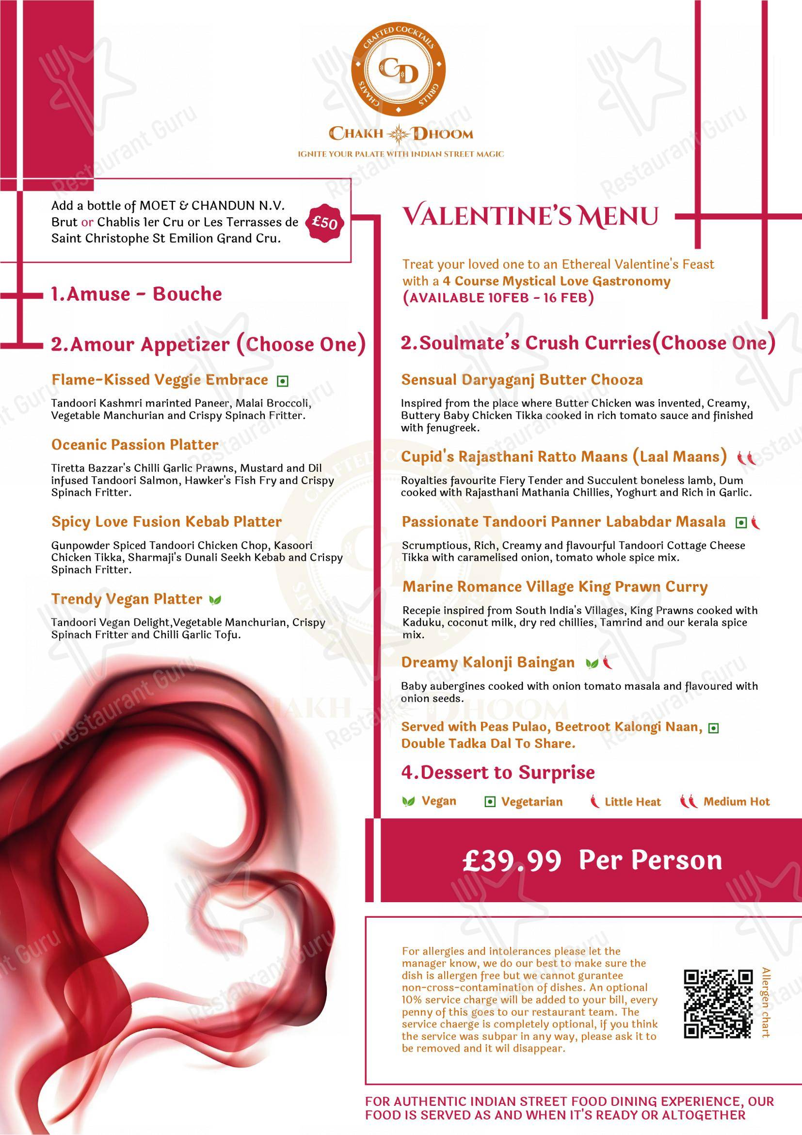 Menu at CHAKH DHOOM - AUTHENTIC INDIAN STREET FOOD NEWCASTLE restaurant ...