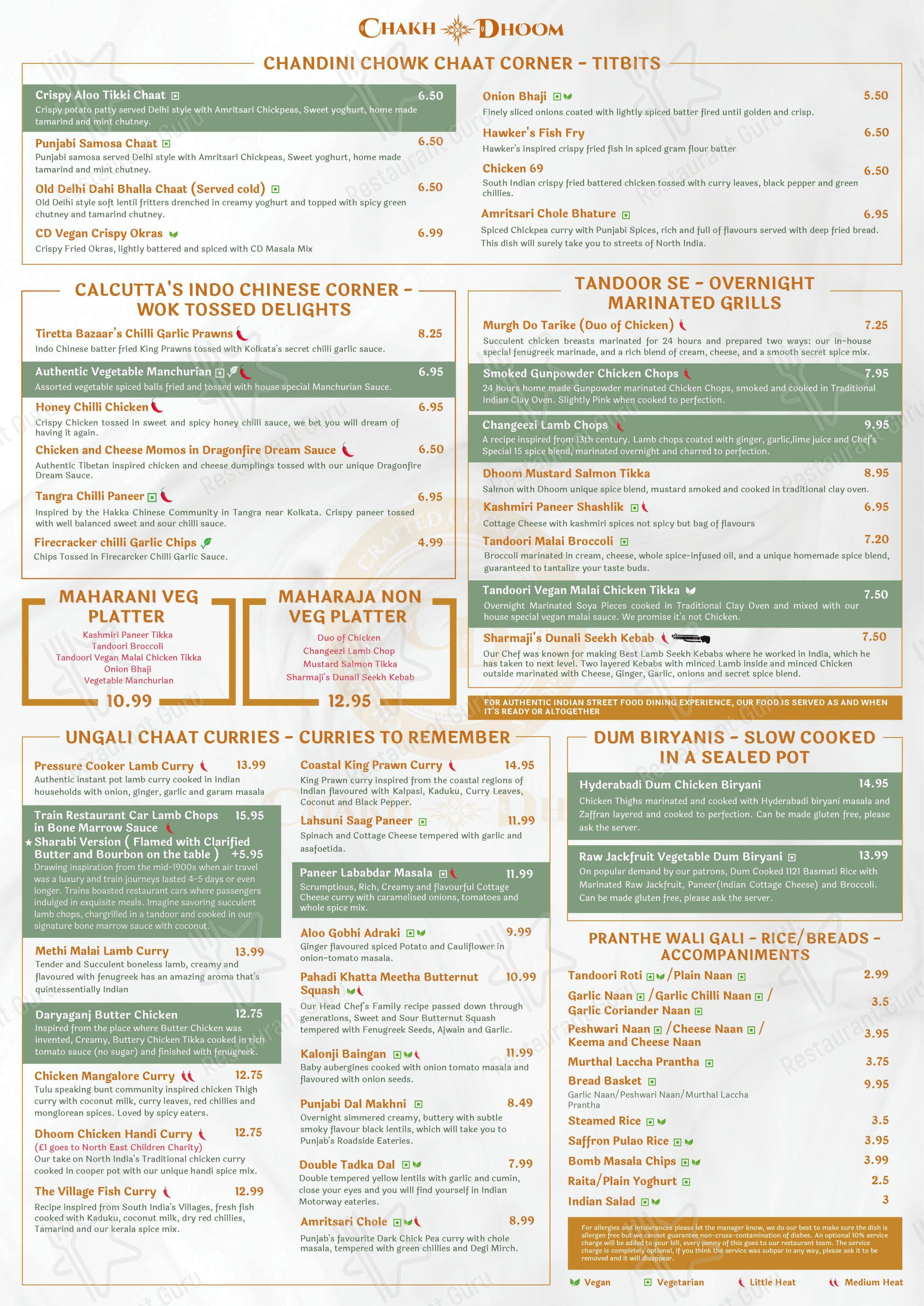 Menu at Chakh Dhoom - Authentic Indian Street Food Newcastle restaurant ...