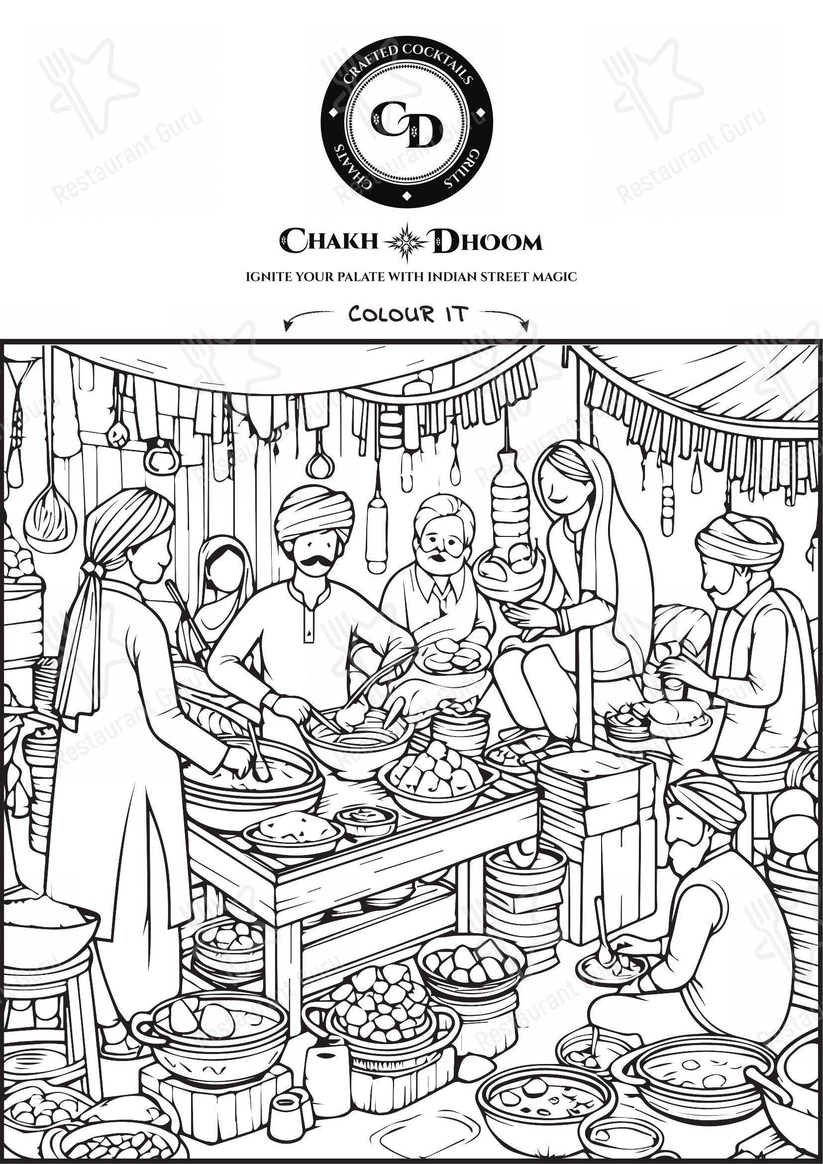 Menu at CHAKH DHOOM - AUTHENTIC INDIAN STREET FOOD NEWCASTLE restaurant ...