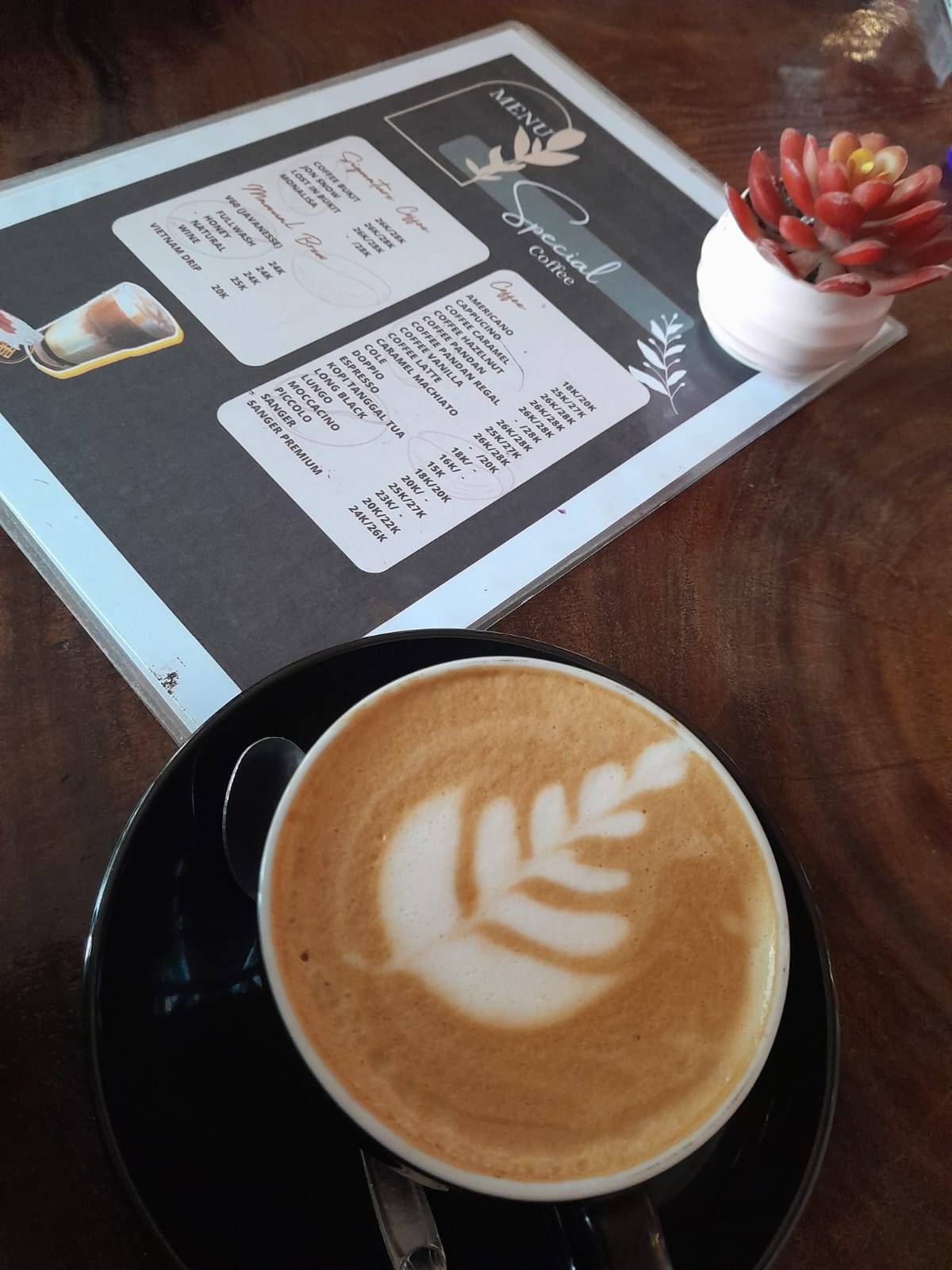 Menu at COFFEE BUKIT restaurant, Indonesia