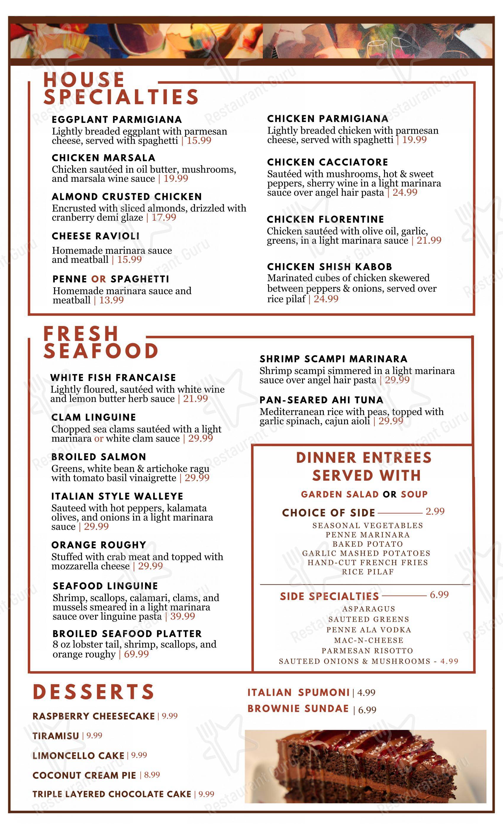 Menu at Cafe 422, Boardman, South Ave