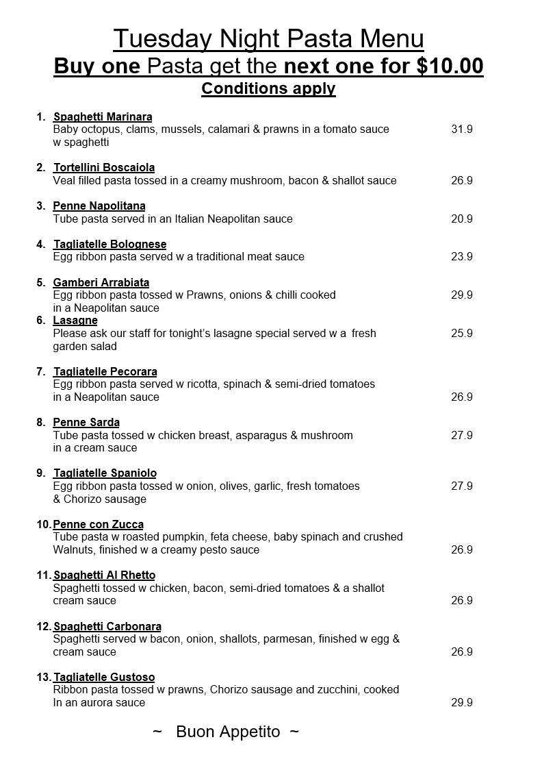Menu at Cafe 66, Port Macquarie, 1/66 Clarence St