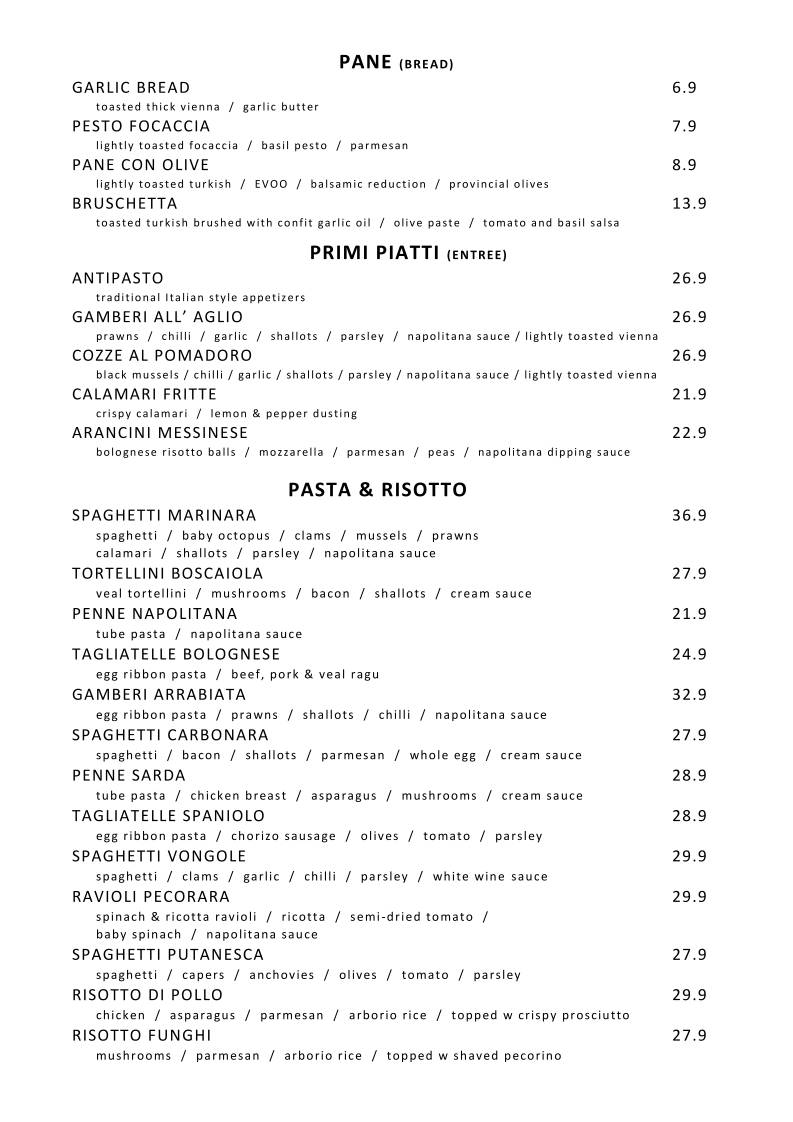 Menu at Cafe 66, Port Macquarie, 1/66 Clarence St