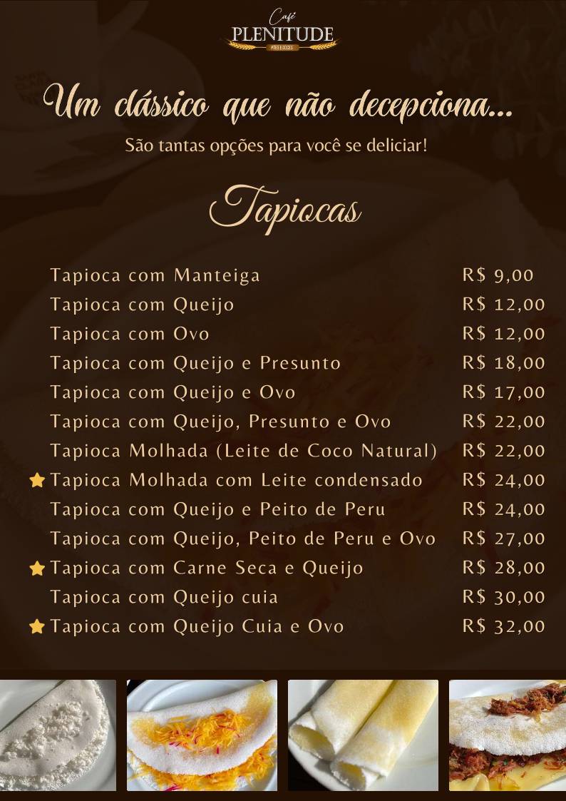 Menu em Café Plenitude - Umarizal, Belém, Av. Senador Lemos