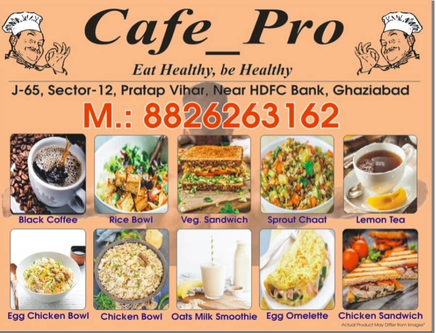 Menu at Cafe Pro, Ghaziabad