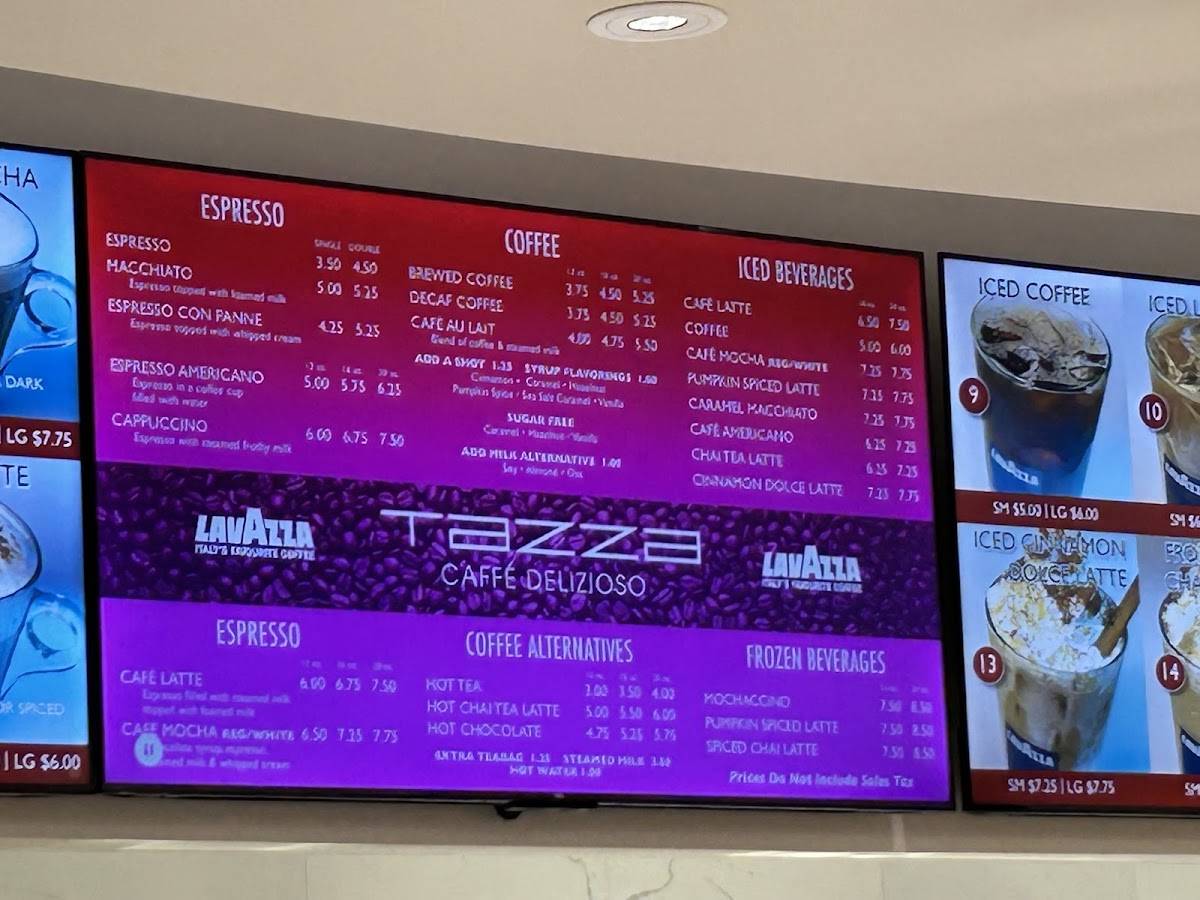 Menu at Café Tazza Delizioso cafe, Atlantic City, Harrah's Resort