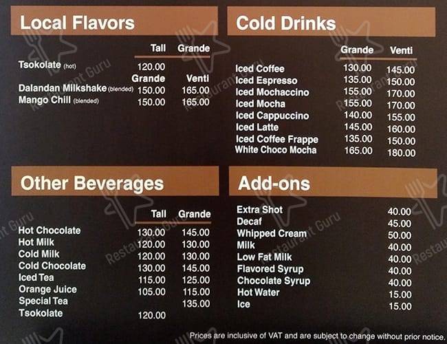 Menu at Coffee Dream cafe, Mandaue City, 6014 Mandaue City