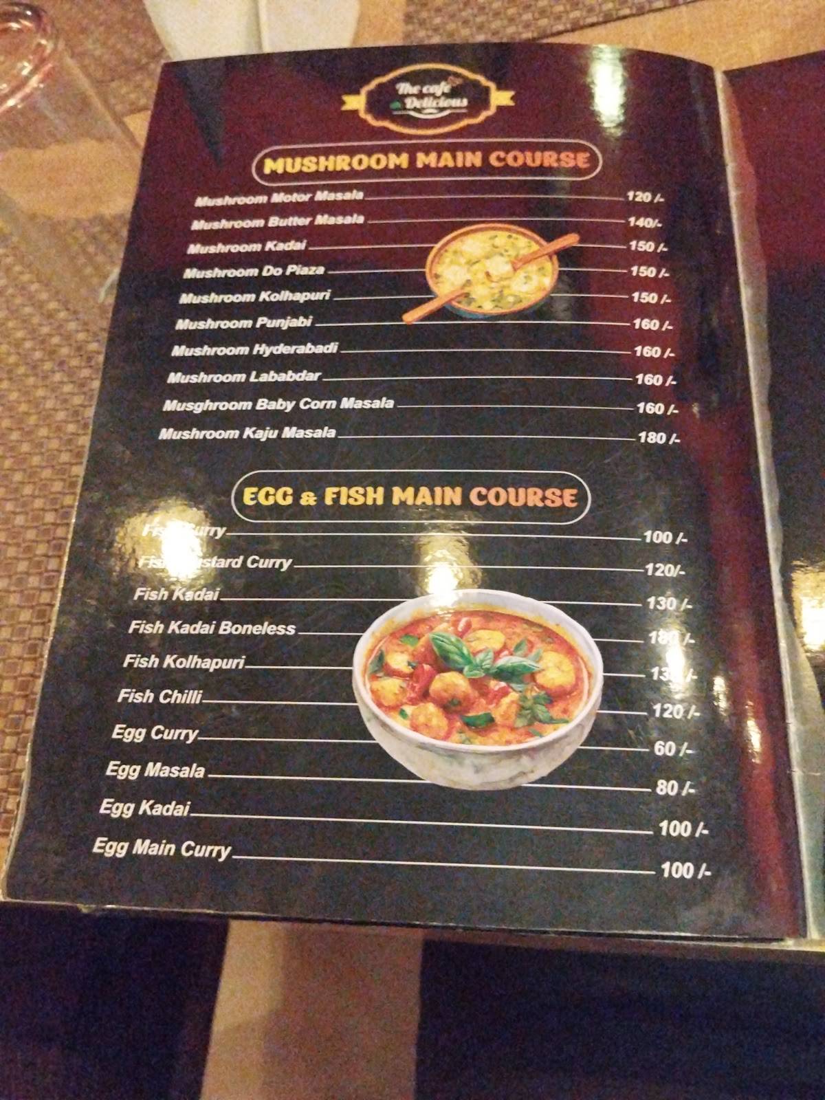 Menu at Cafe Delicious, Brahmapur, Main Road