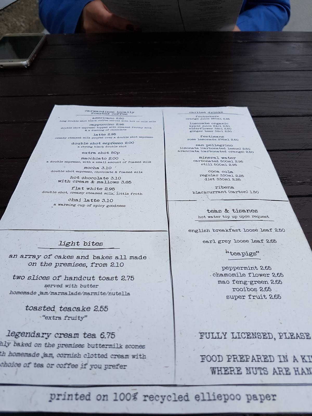 Menu at Five The Beach restaurant, Clevedon