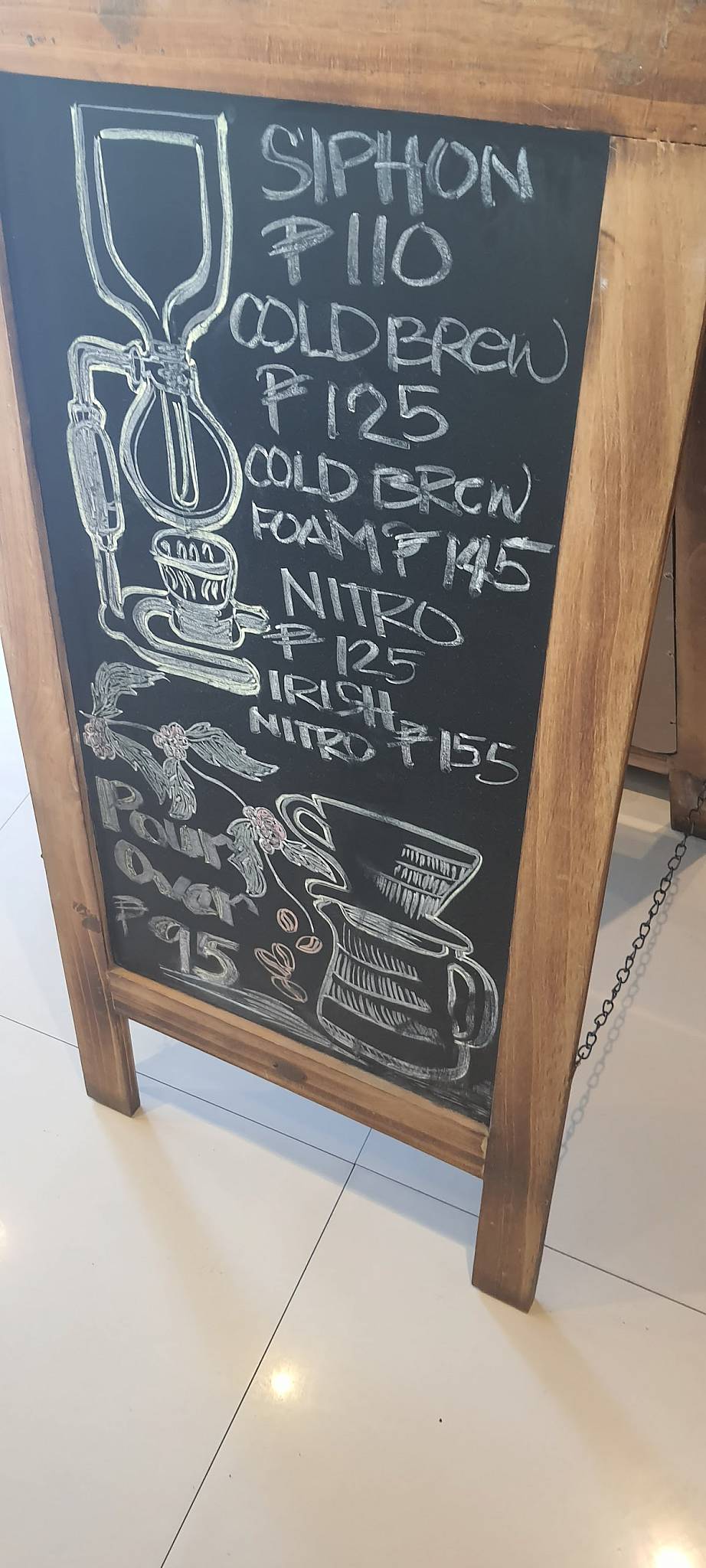 Menu at Cafe Henrico, Baguio