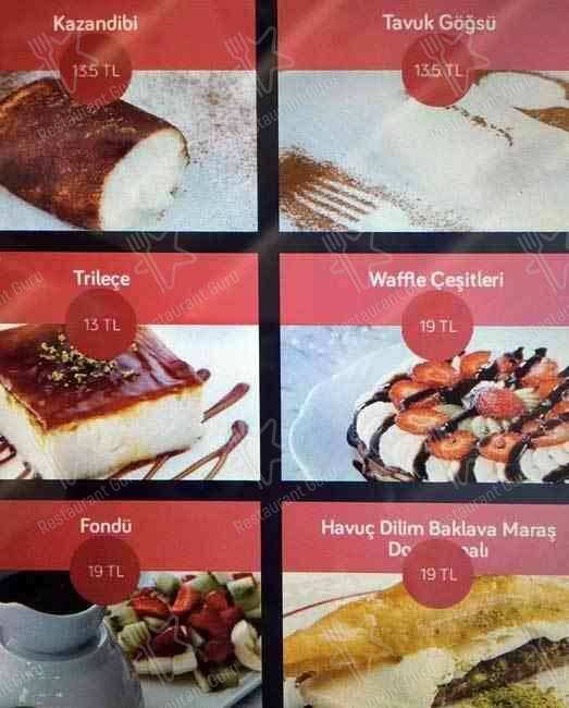 Carta de Koru Kitchen, Estambul, No: