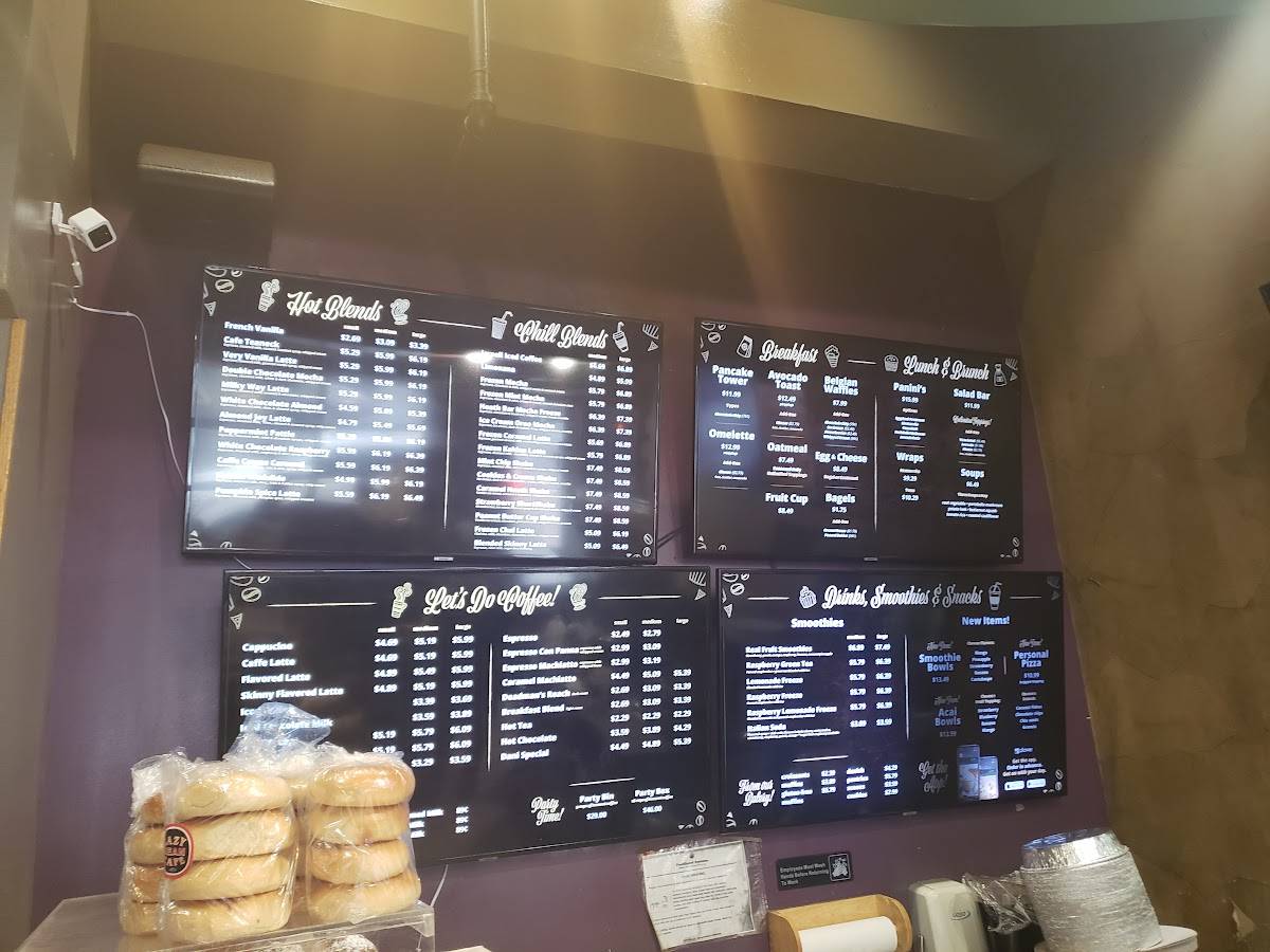 Menu at Lazy Bean Cafe, Teaneck