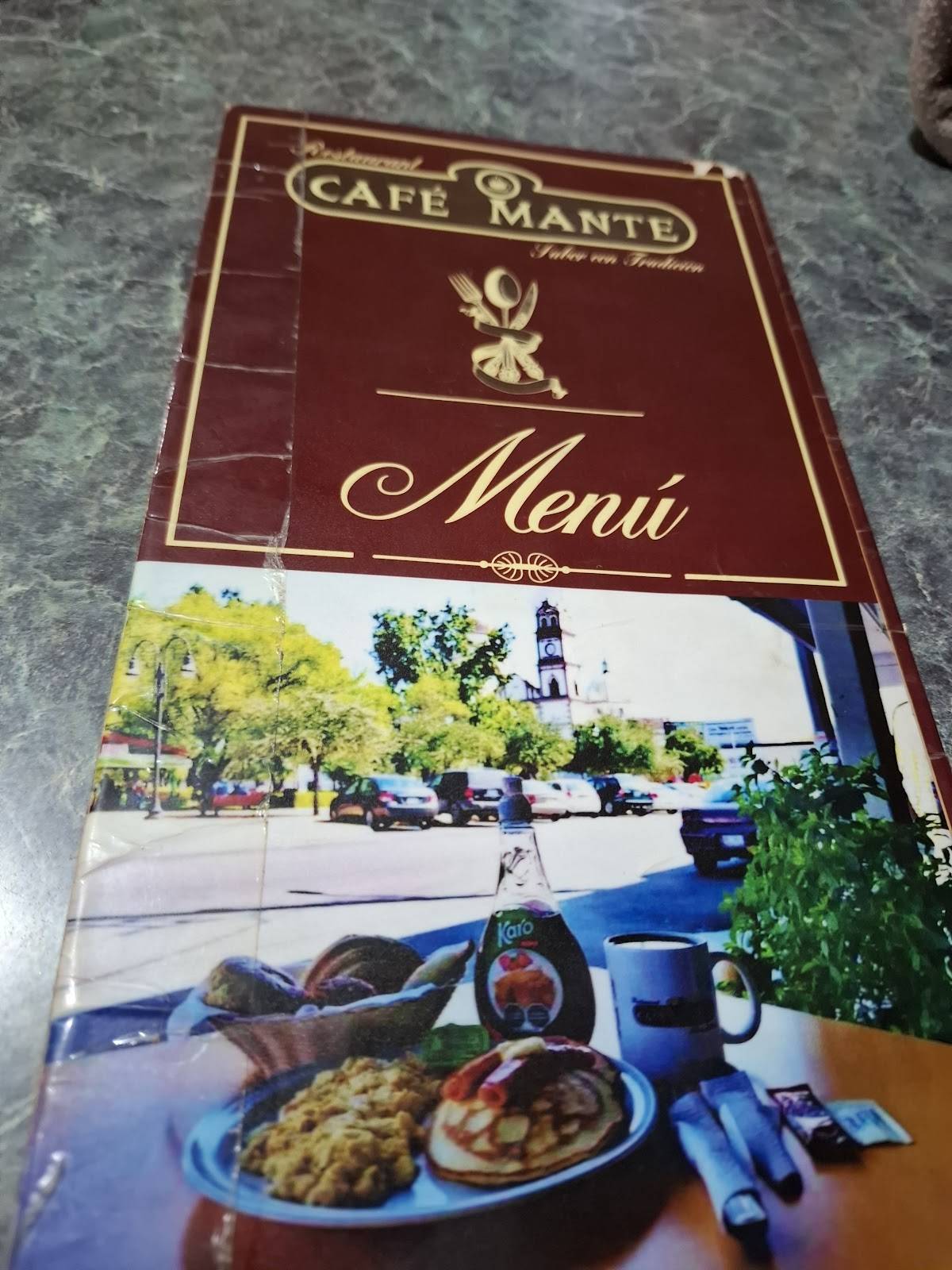 Carta de Restaurant Café Mante, Cadereyta Jiménez