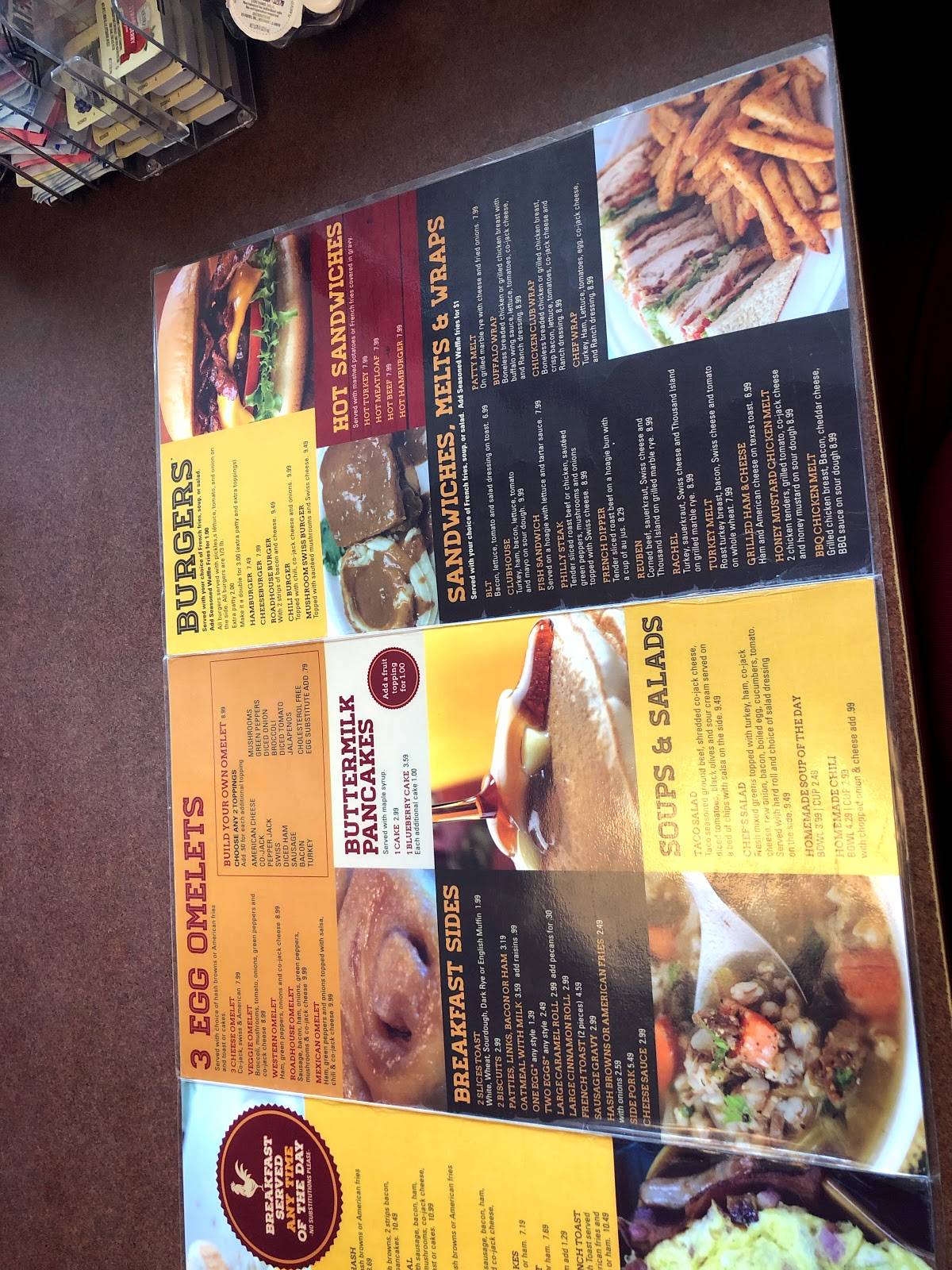 Menu at Roadhouse Cafe, Grand Forks