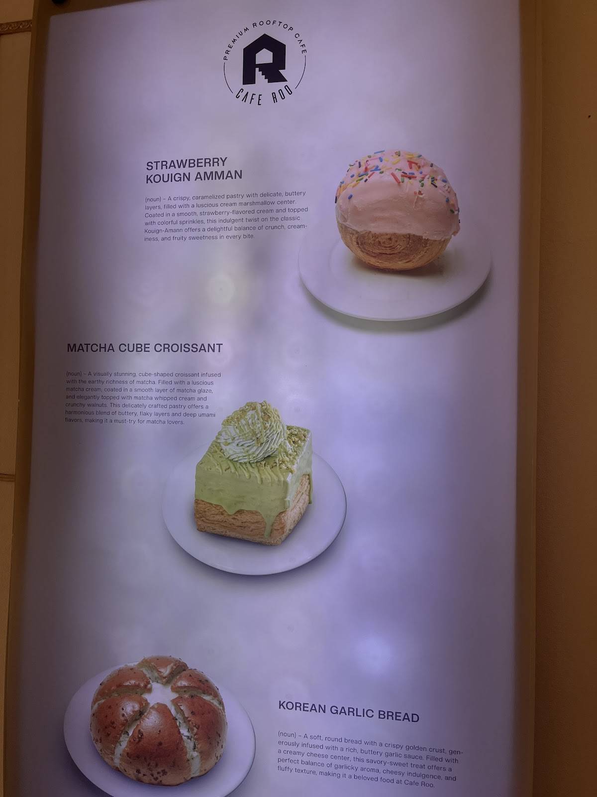 Menu at Cafe Roo QC, Quezon City