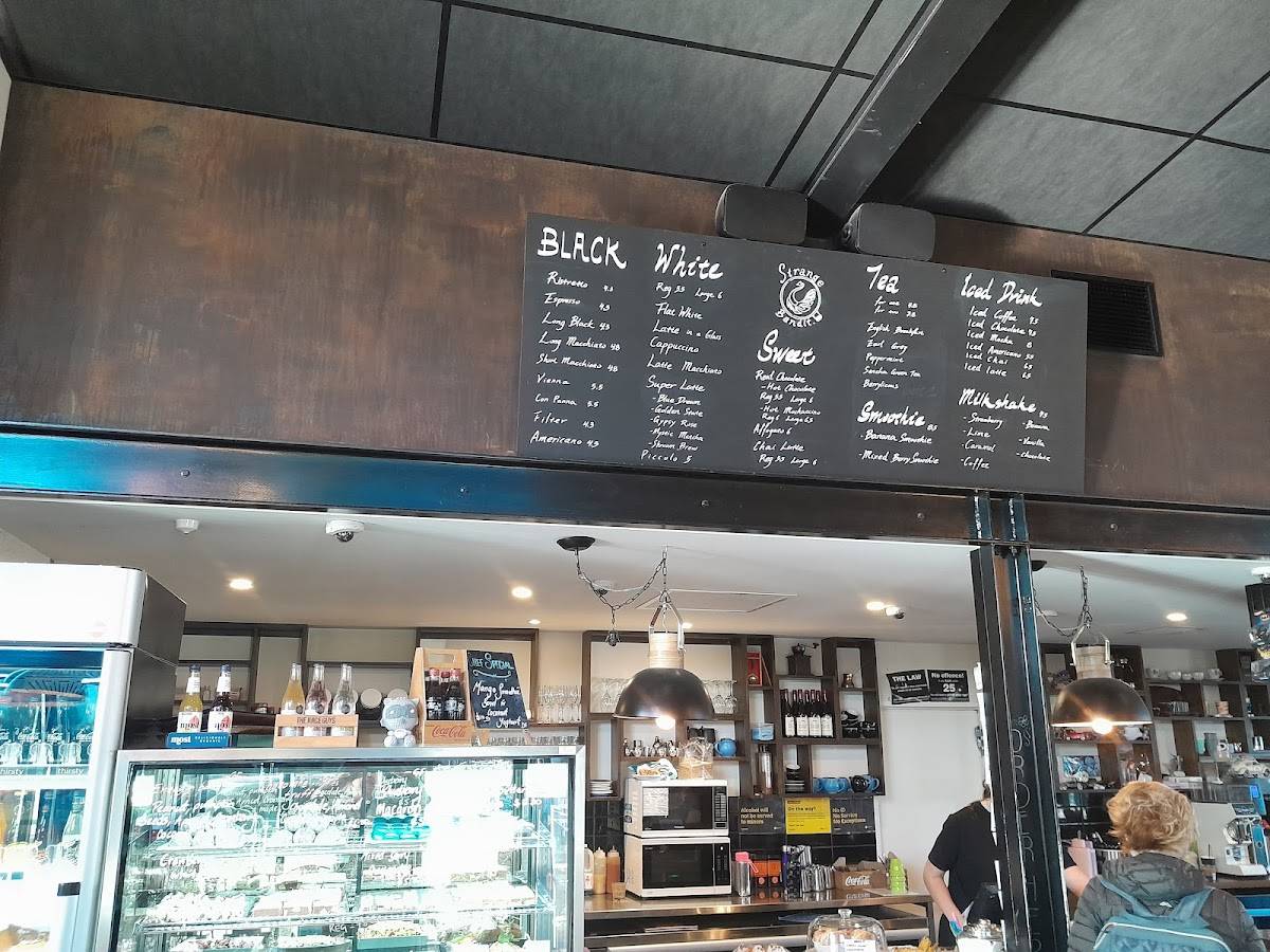 Menu at Strange Bandit by Luciano cafe, Christchurch