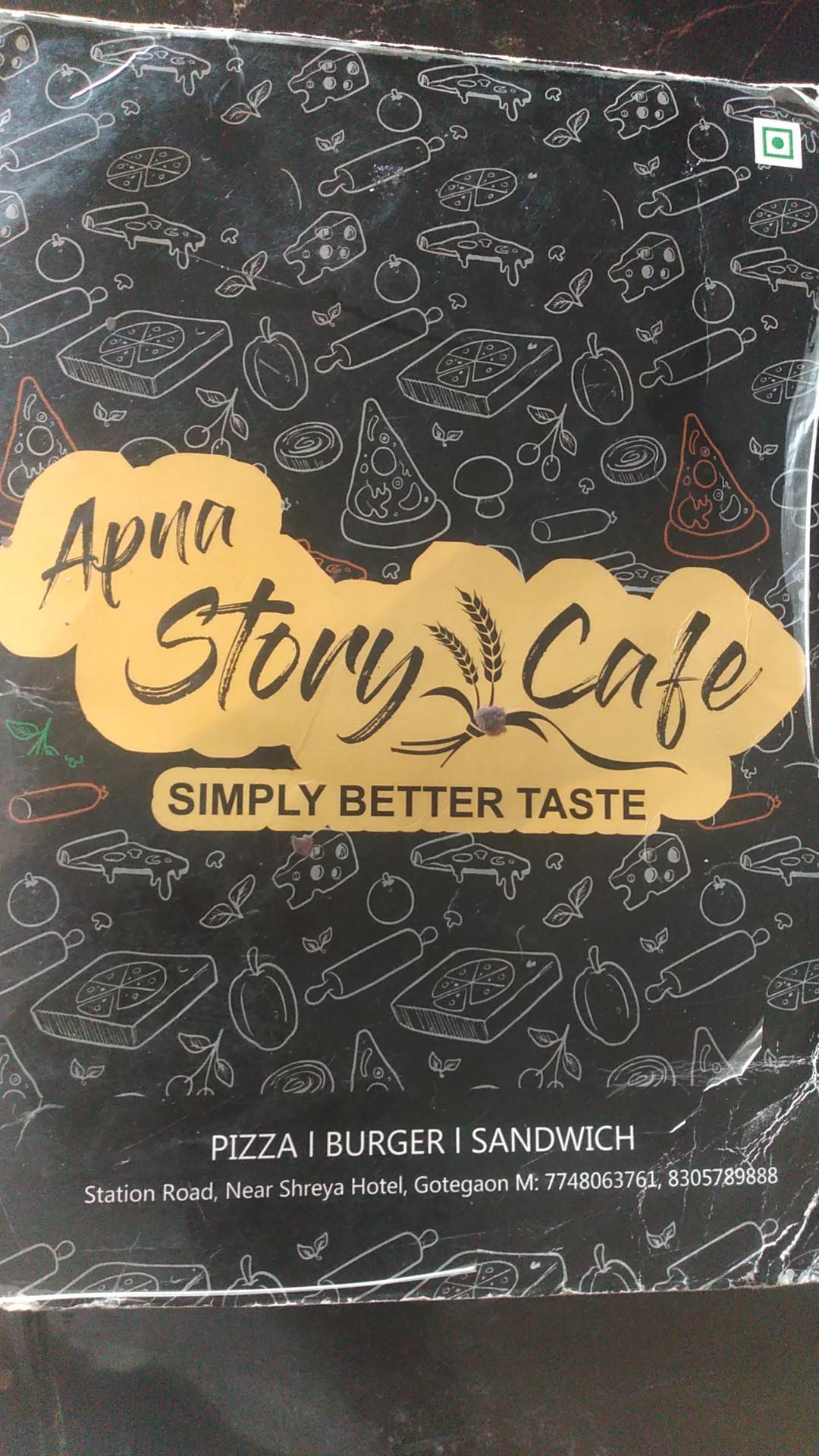 Menu at THE STORY CAFE Gotegaon, India